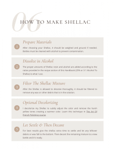 FRENCH POLISH: SHELLAC, ALCOHOL, OILS & TECHNIQUE