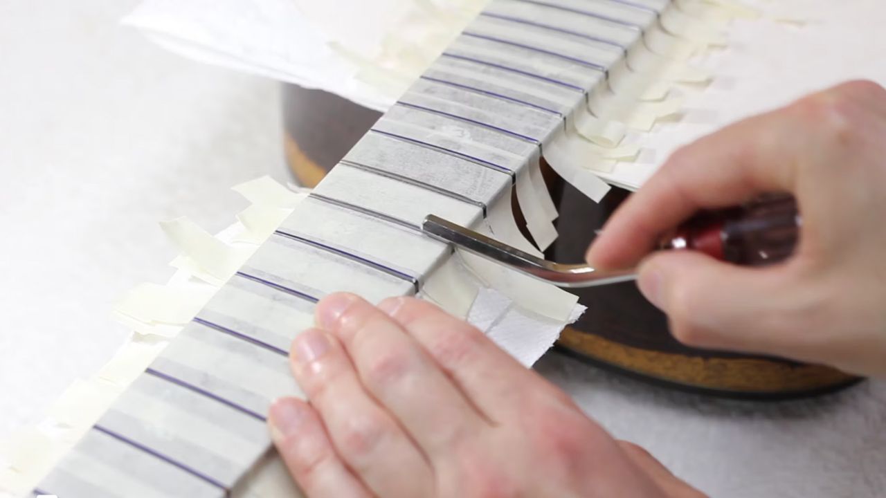 How To Use A Fret Crowning File - The Art Of Lutherie